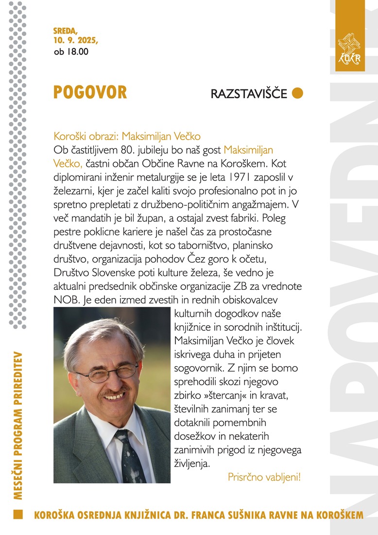 Koroški obrazi: Maksimiljan Večko - ravne.si